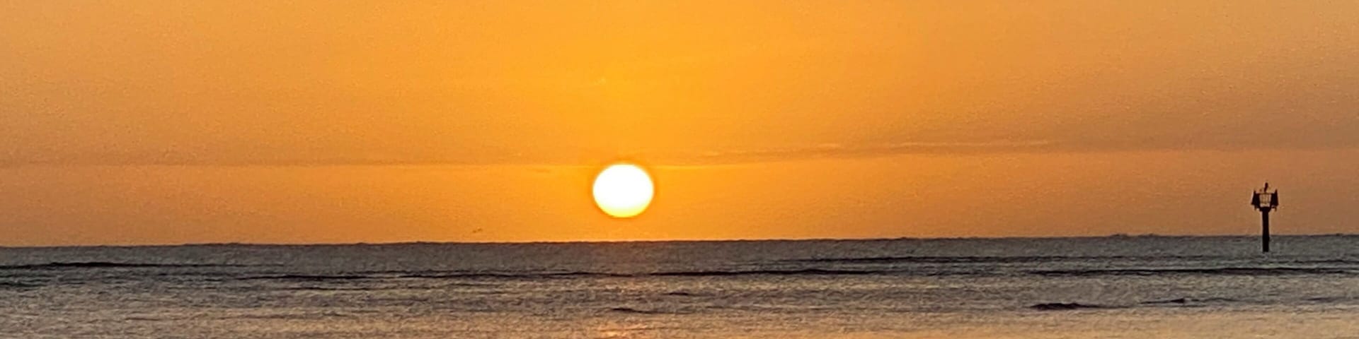 Very peaceful beach to watch the sunset