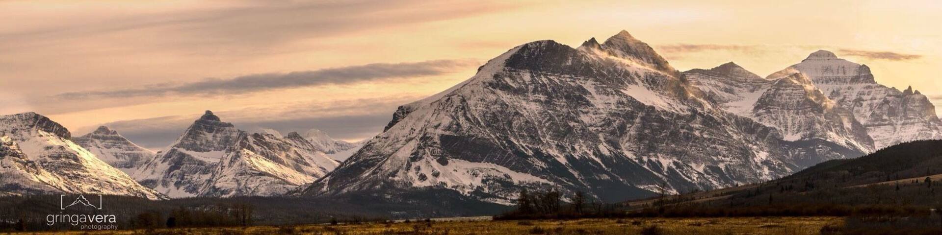 Free camping all winter here! This is the only way to have the whole campground in Glacier to yourself! Prepare for cold and enjoy! Not much #snow on the ground, no skiing down here. But up in the mountains there's some left!