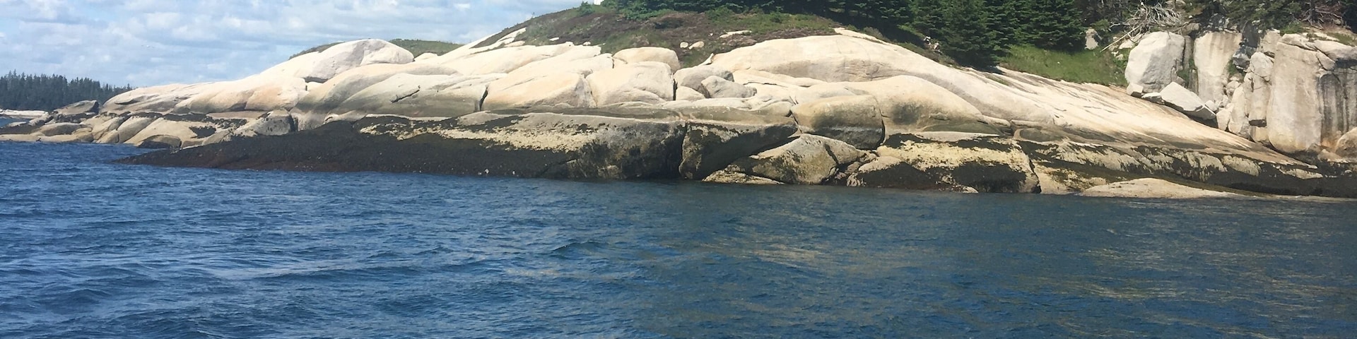 Out on a lobster boat tour in the bay
