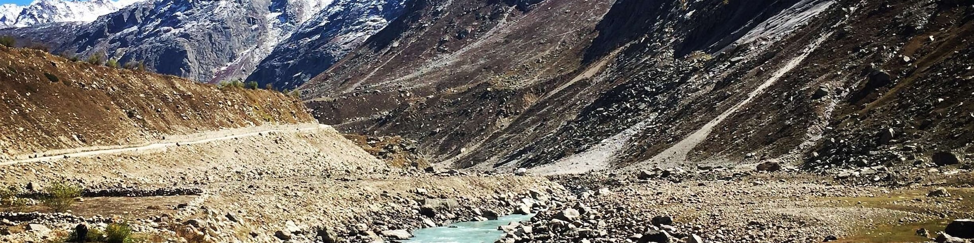 From top of a bridge in Spiti Valley.