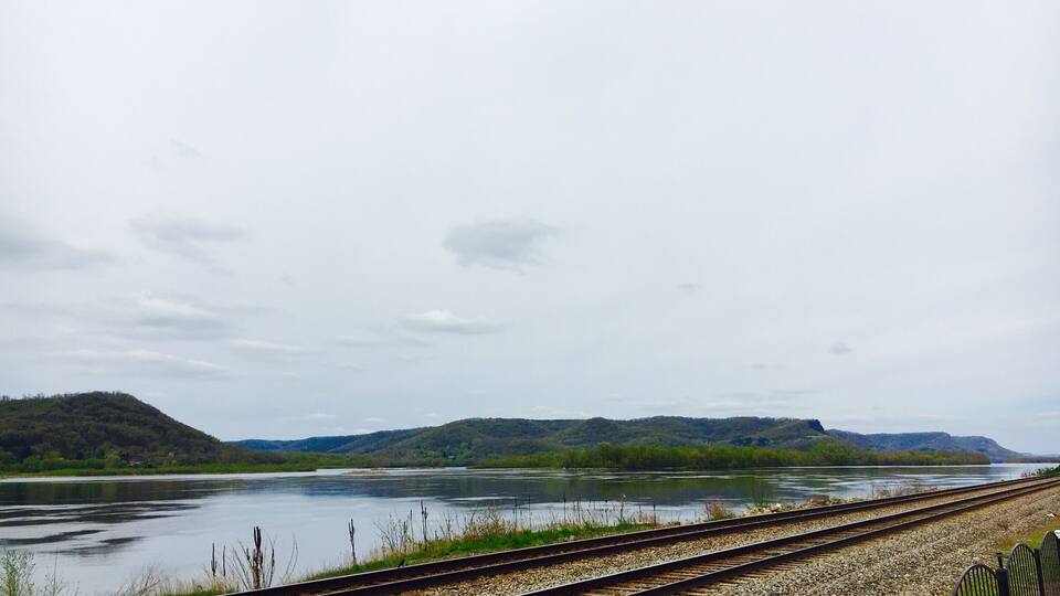 The beautiful Trempealeau, WI. Right on the mighty Mississippi.. the quiet little town is perfect for some downtime. There's finally some green in the area! #springtime #wisconsin #springfun #AquaTrove