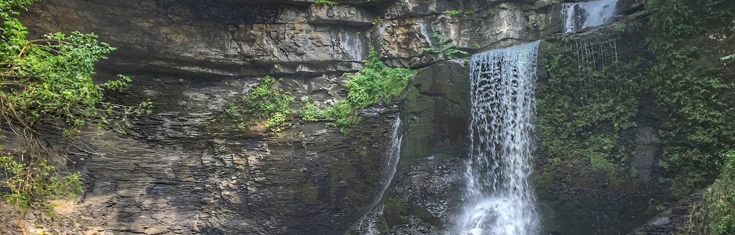 Short walk from the start of the gorge trail. Great little park hidden in a little town along one of NY finger lakes.