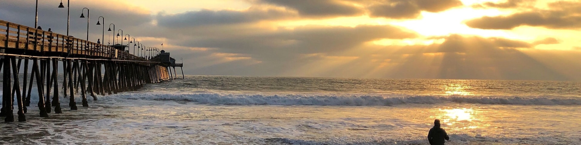 Summer sunset in California’s southernmost pier.