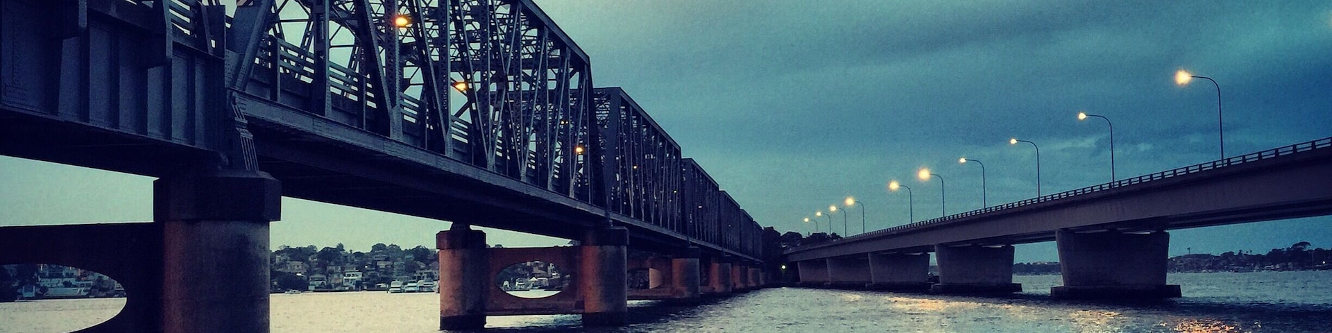 Tom Ugly's Bridge, Sydney Australia where you sit under the bridge and enjoy Paul's Famous Burger