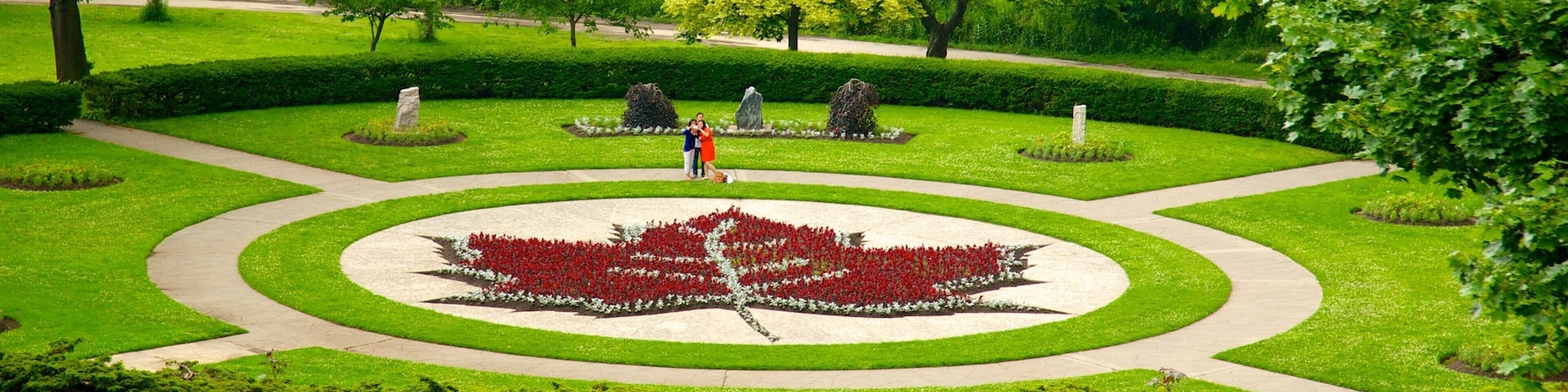 Toronto featuring flowers, outdoor art and a garden