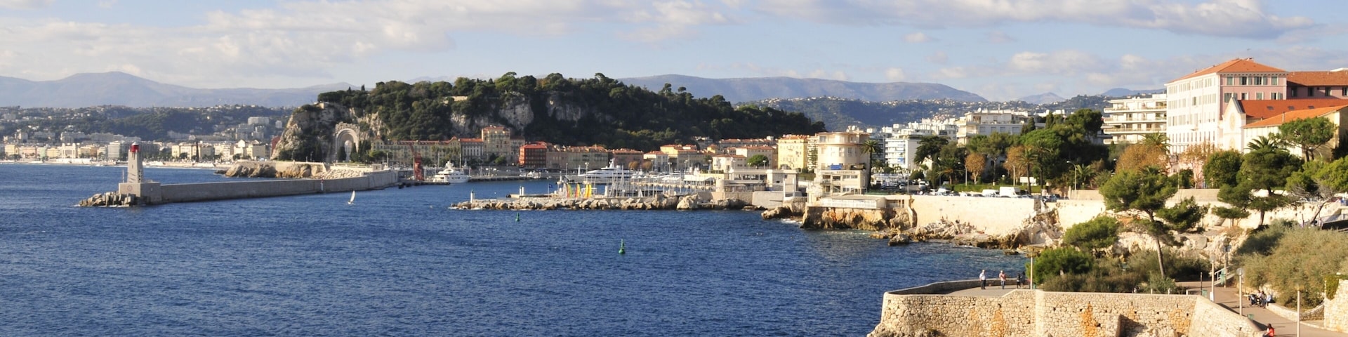 Coast nearby Nice, France