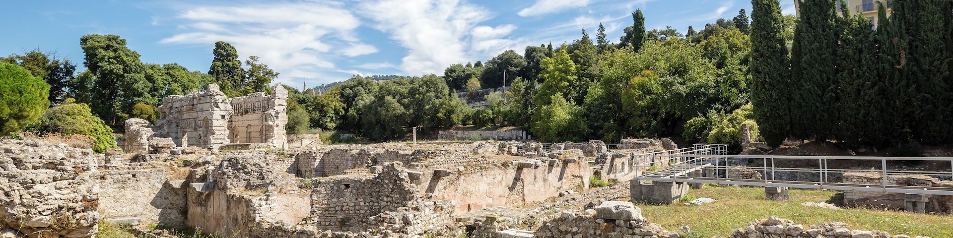 Français: Les thermes romains de Cimiez à Nice (France).