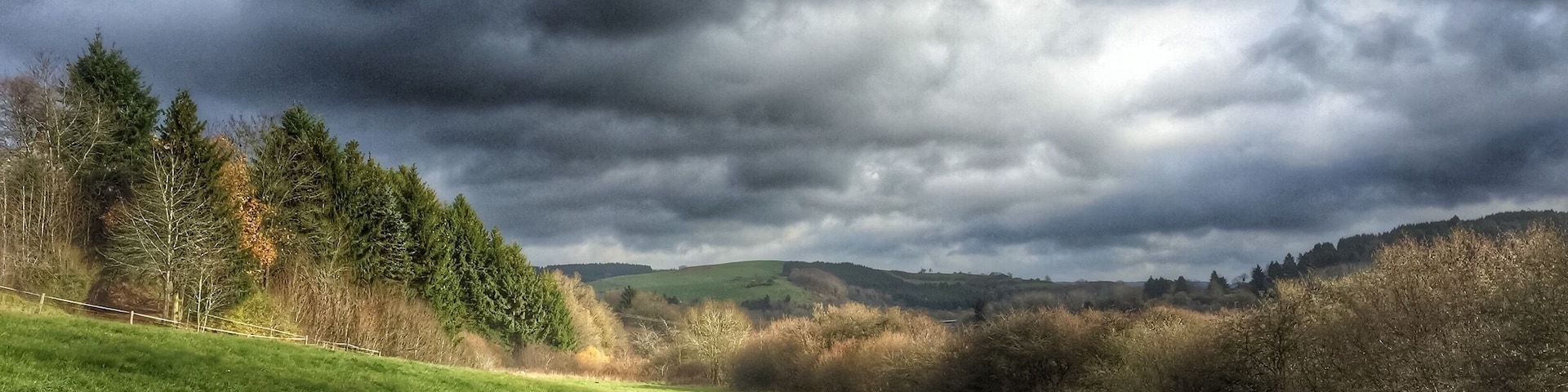 Landscape in the Volcanic Eifel region,Germany