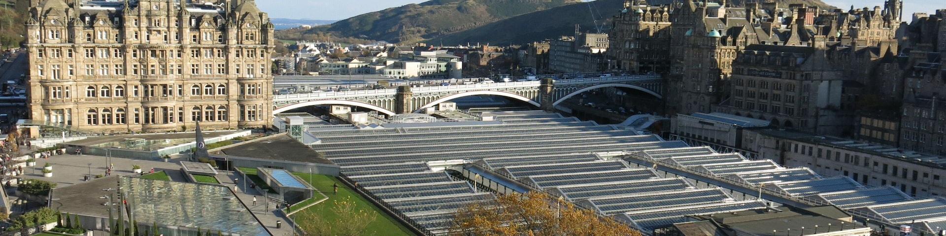 View from the Scott Monument in Edinburgh