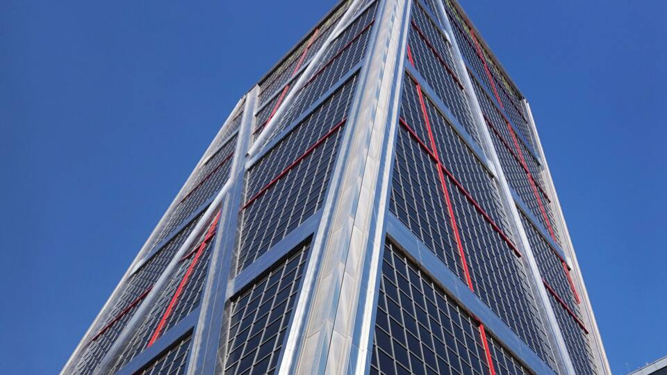 Puerta de Europa in Madrid, Spain.