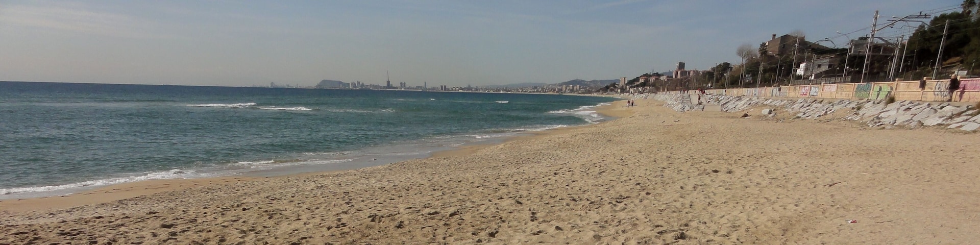 This is a a photo of a beach in Catalonia, Spain, with id: