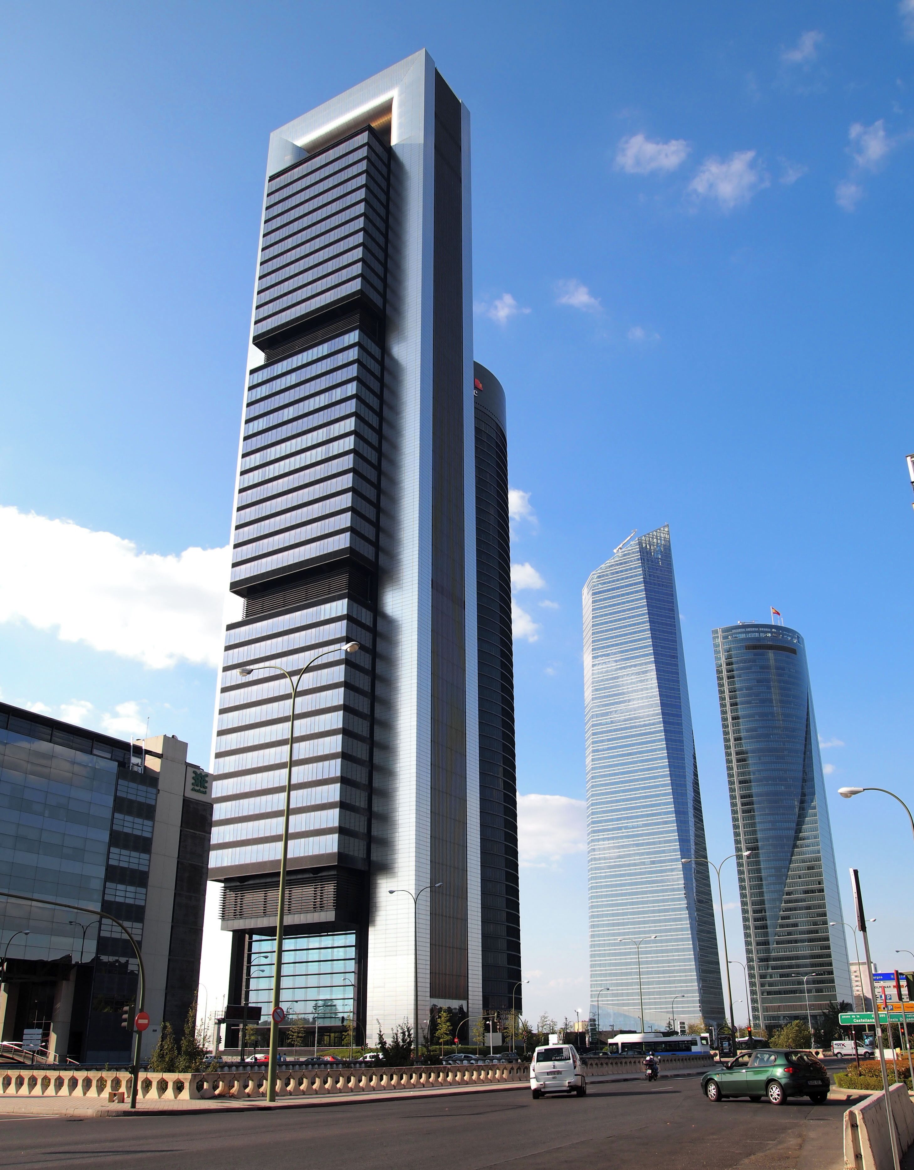 Buildings 'Cuatro Torres' in Madrid.
