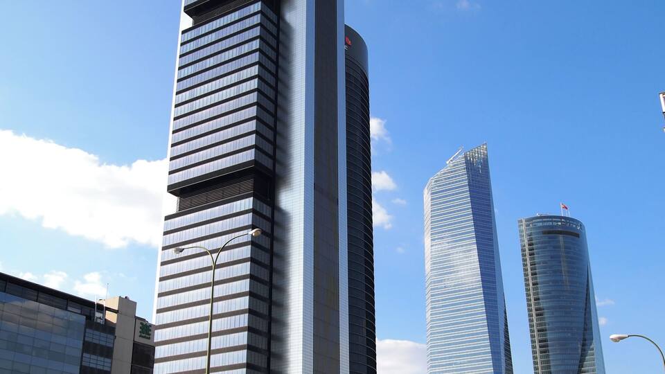 Buildings 'Cuatro Torres' in Madrid.