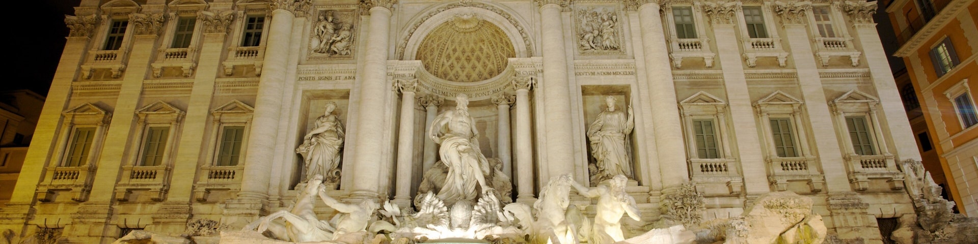 Rome which includes chateau or palace, night scenes and heritage architecture