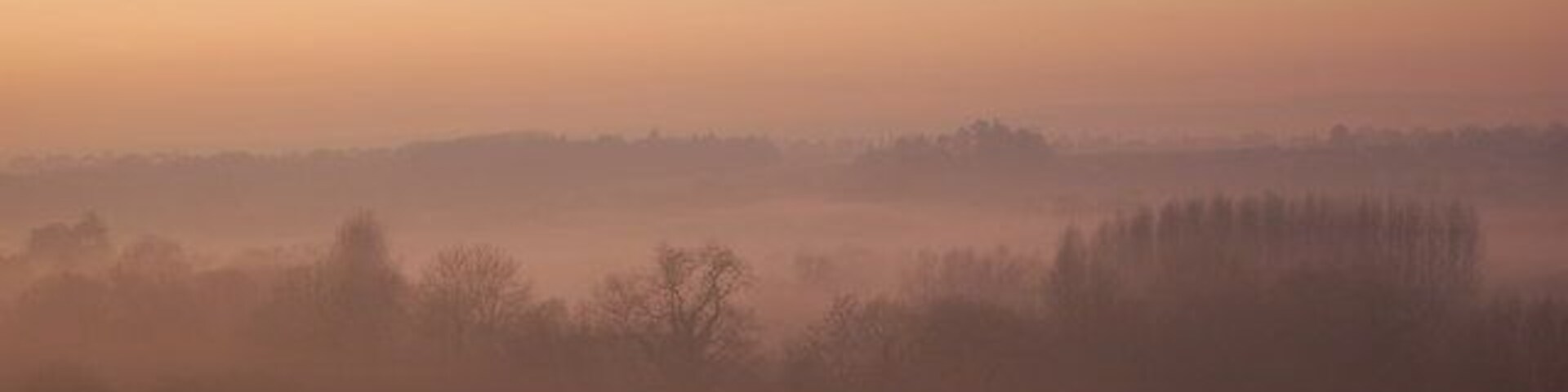 Lower Heyford Cherwell Valley in Evening Mist