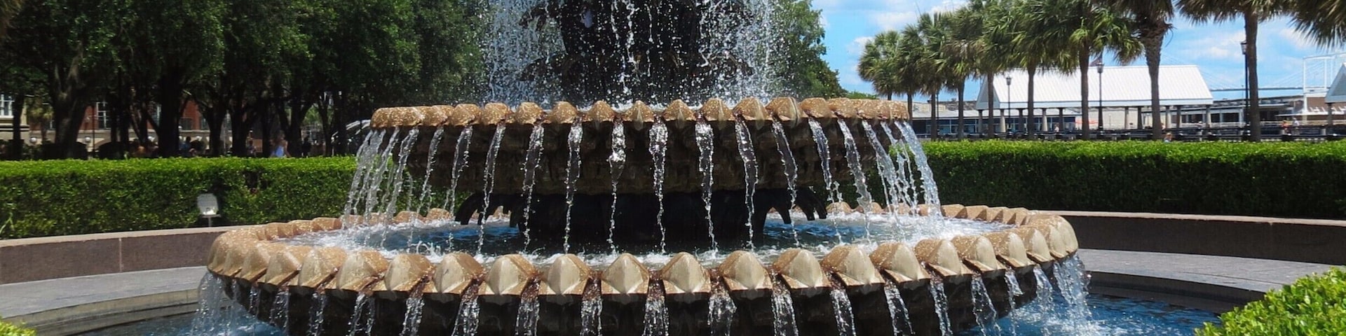 On a beautiful day like this one, it only makes sense to stroll through Waterfront Park and relax next to the Pineapple Fountain. Maybe grab an Italian ice on the way, since there is no shortage of vendors selling it around downtown Charleston.