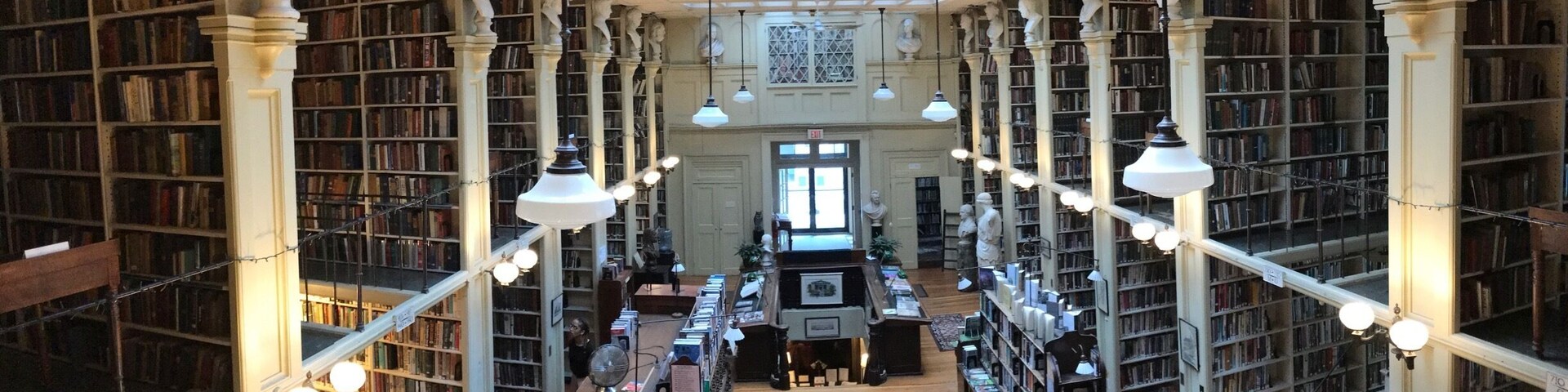 This is a historic library located in Providence, RI nestled in between the campuses of Brown University and the Rhode Island School of Design (RISD). An atheneum is a library that you have to pay to be a member of but this one is free and open to the public. Great space to spend a quiet cool afternoon lost amongst books.