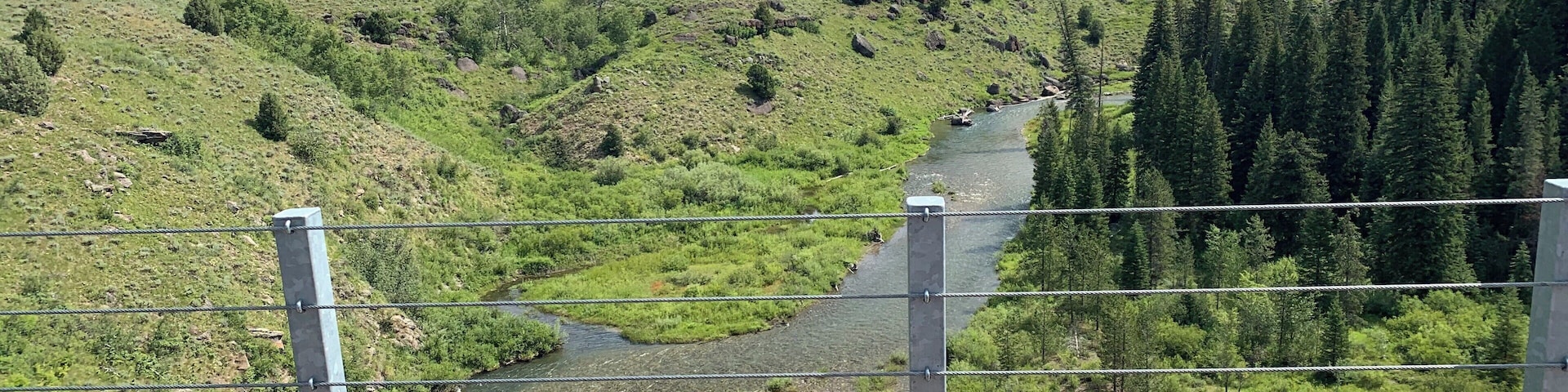 Really cool bridge on the Ashton-Tetonia Trail at Idaho State Park. Made for a great ride today.