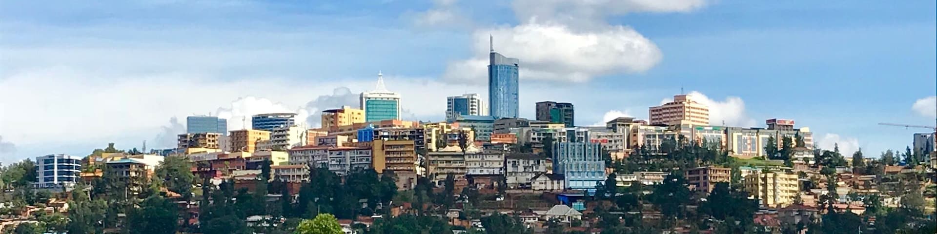 View of Kigali CBD. Being in CBD most of the time you never see this perspective of the city until you are at the Genocide Memorial