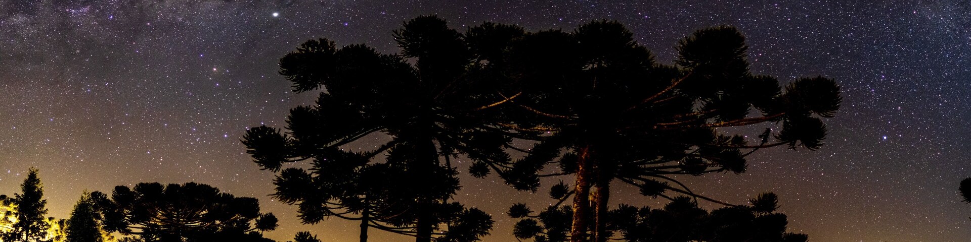 Milk way under a clear sky, in Campos do Jordão, Brazil.
