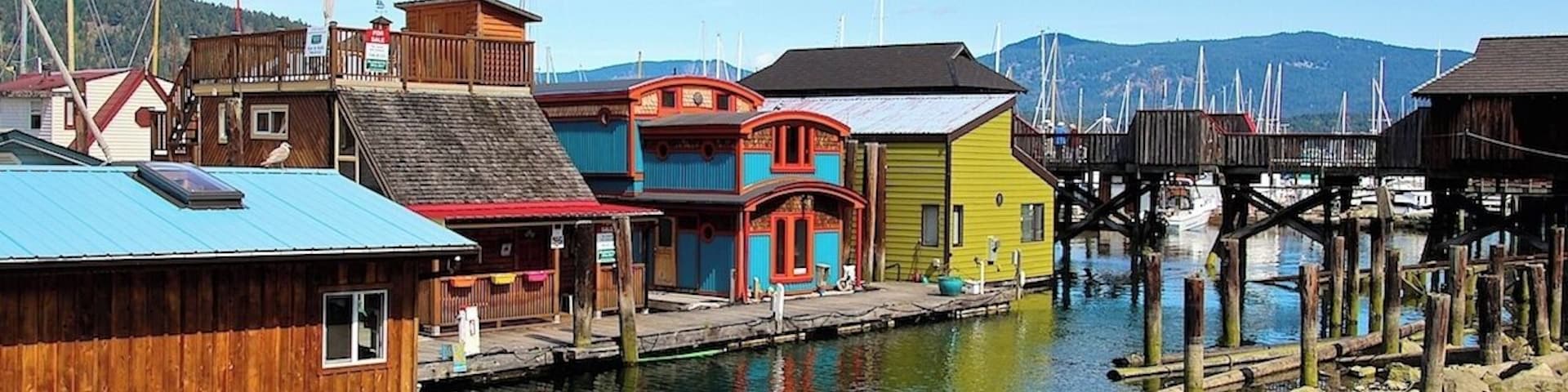 Cowichan Bay is a quaint little harbour close to Duncan on Vancouver Island. It's pretty to walk around and visit one of the local fish restaurants and eateries.