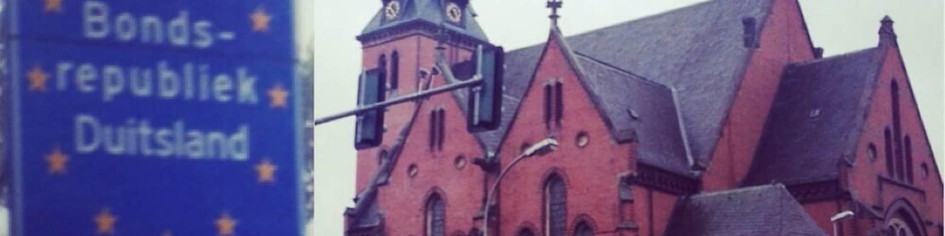 Right from Holland to Germany in Freren