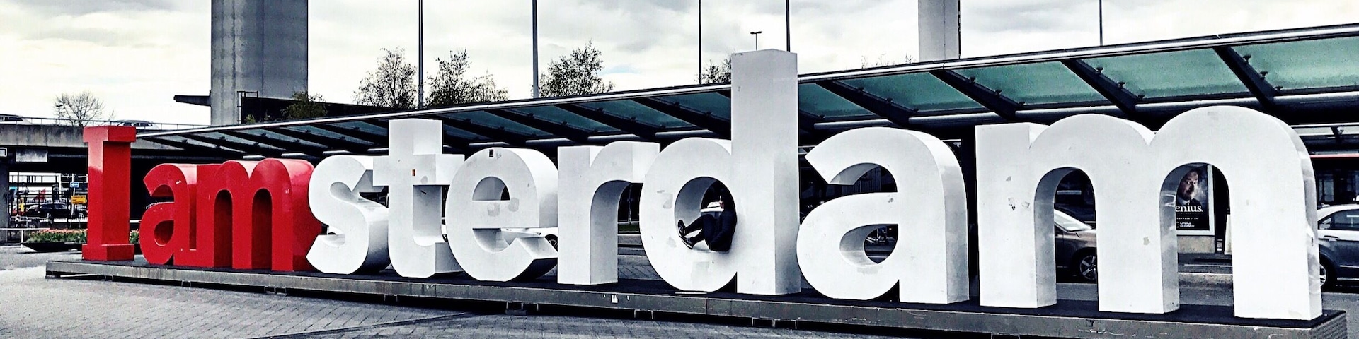 Ah...the famous sign that every tourists who visits Amsterdam would want to take picture of. Tip: there are 2 of this sign in Amsterdam, one behind the airport (where I took this) and another in the City Central. The sign in City Central is so crowded that every pic you take will be with other tourists. So, we decided to wait until we got to the airport. Voila!!! No waiting in line, and no one to crop out of our picture👍🏼 #SpringFun