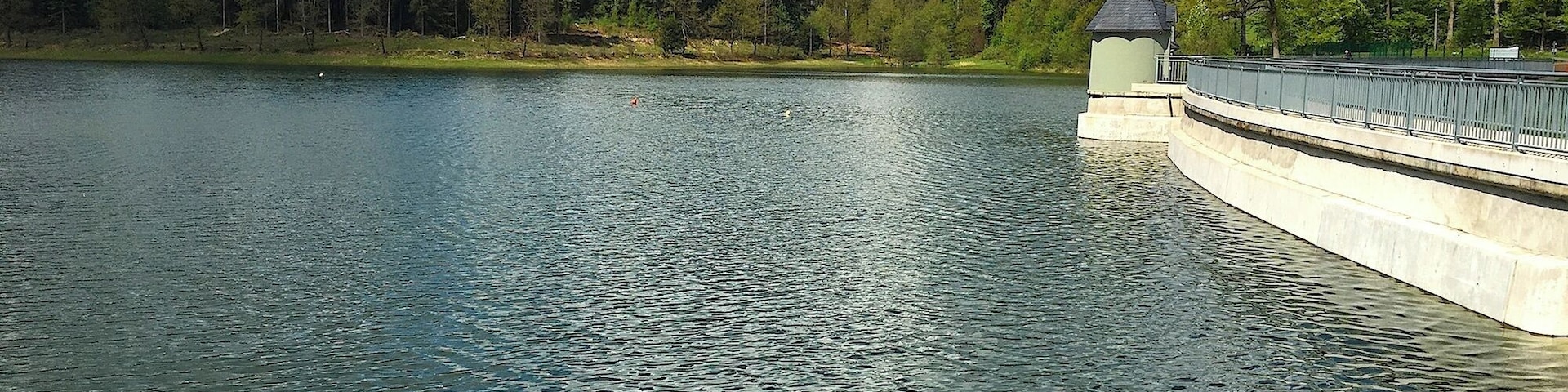 Поход-экскурсия на водохранилище реки Вуппер у Леннепа, Ремшайд, Германия. 13 мая 2017.Танковое водохранилище.