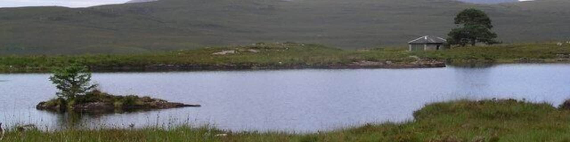 Home Loch. Looking W, with a distant view of An Teallach