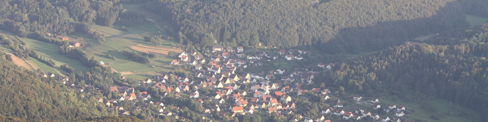 View of Förrenbach (Happurg) from the west (alt: 2620 ft)