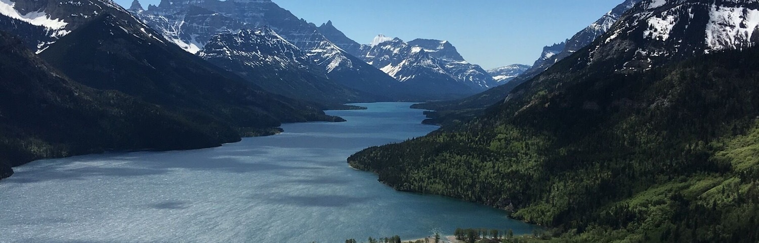 Short, straight up hike. Bears hump trailhead is located right beside the visitors Centre in Waterton Lakes National Park. It's a tough hike up but well worth it when you get to the top.