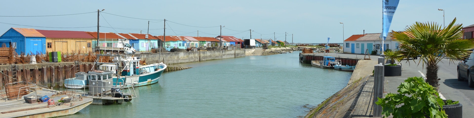 The harbour of Saint-Trojan-les-Bains, France.