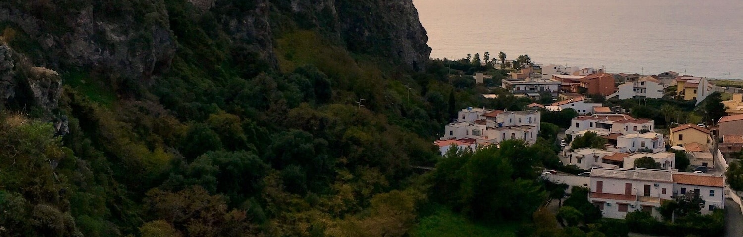 Milazzo Castle, looking to the Aeolian Islands, Sicily