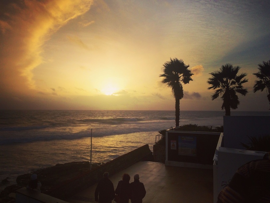 Beach at Carcavelos, about 15 minutes away from Lisbon. First day of 2016.