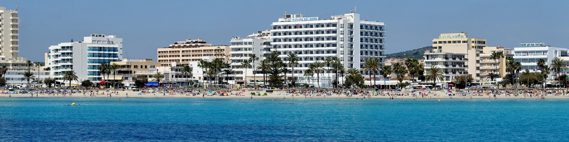 Platja de Sant Llorenç, Strand von Cala Millor, Gemeinde Sant Llorenç des Cardassar, Mallorca, Spanien