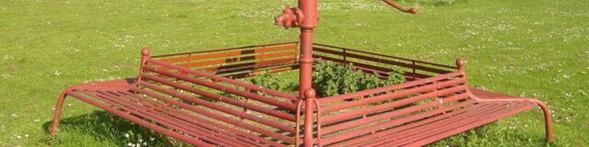 Redundant Water Pump The old water pump on Beyton Green now forms an interesting centre piece to a set of benches.