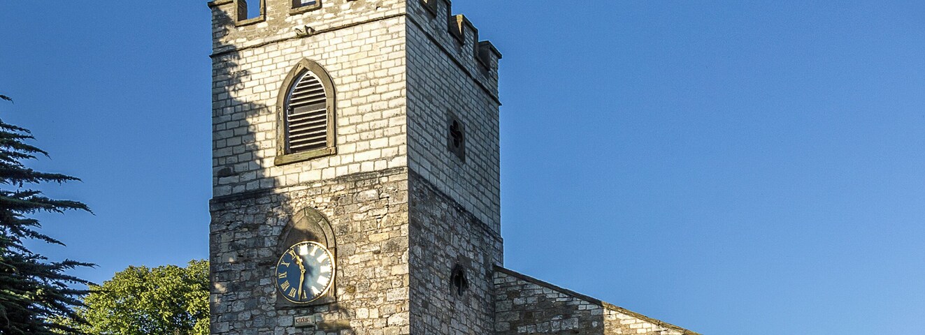 St James' parish church, Castle Eden, County Durham, seen from the southwest