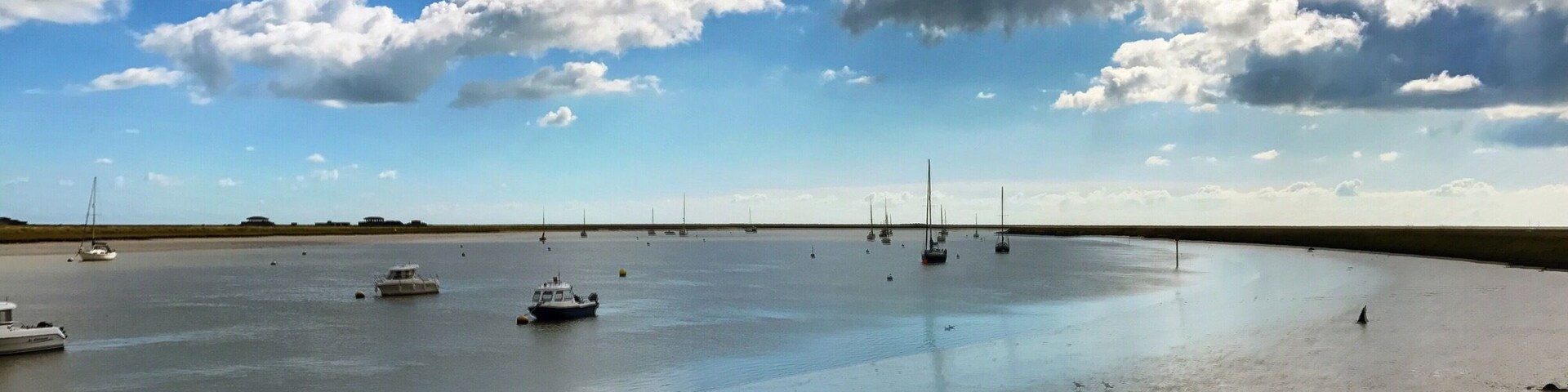 Looking towards Orford Ness from the river bank.