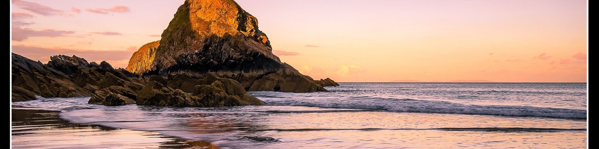 Sunset on monkstone beach, had to run across the beach with all my gear to take this as the light was fading fast