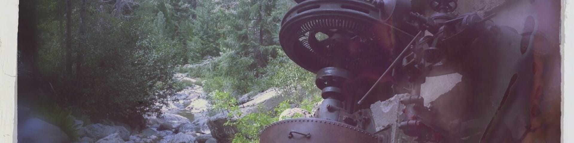 Another view of the Pelton Wheel power plant on Jamison Creek.