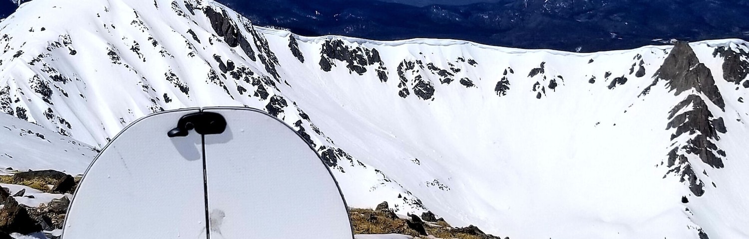 #ADVENTURE Looked at Byers Peak for 10 Years before finally riding it this past spring. Bill's Peak is close peak in the picture. Come for you next Bill. #earnyourturns