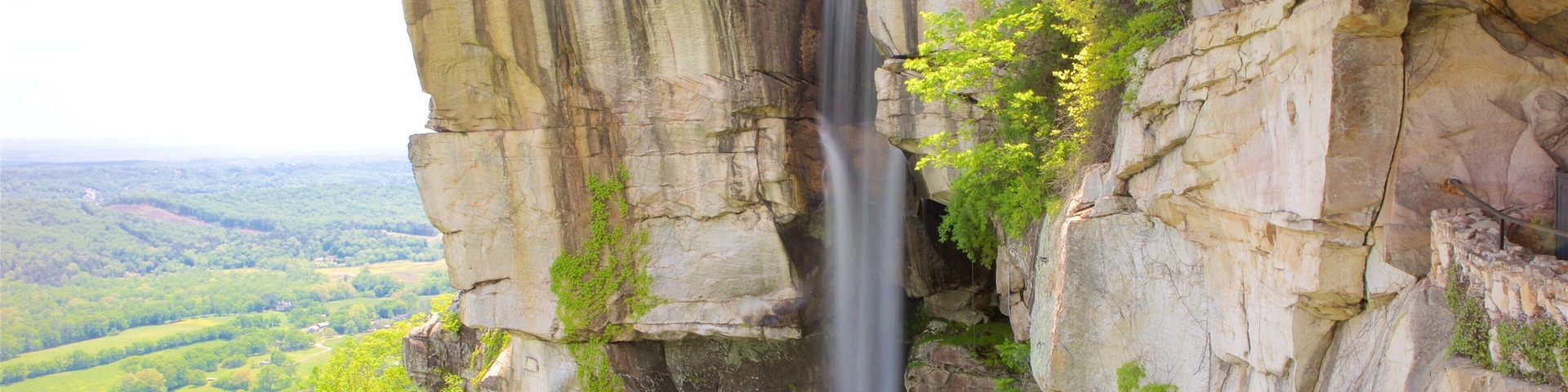 Lookout Mountain featuring a cascade and tranquil scenes