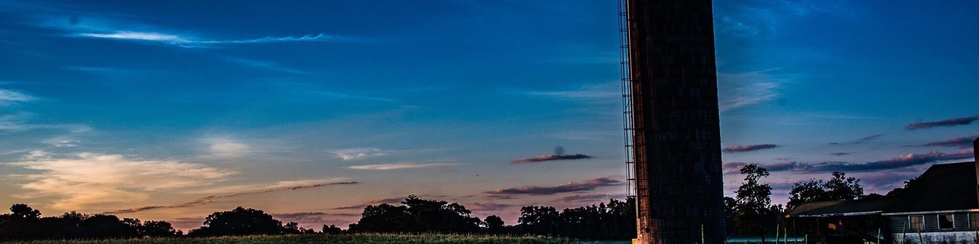 Sunrise in farm country