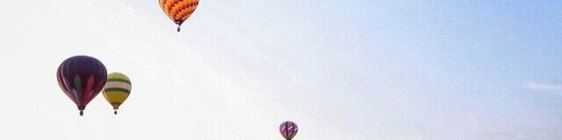 NJ Balloon Festival mass ascension at sunset