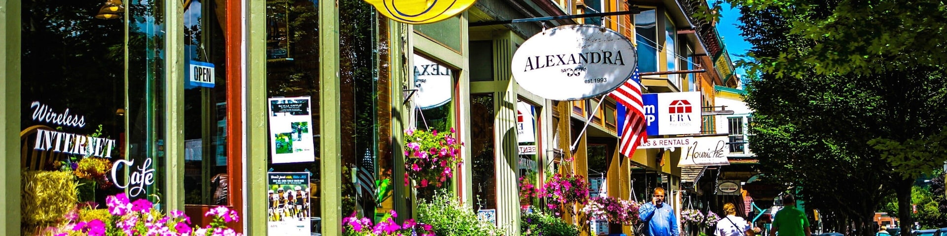 Ellicottville showing street scenes