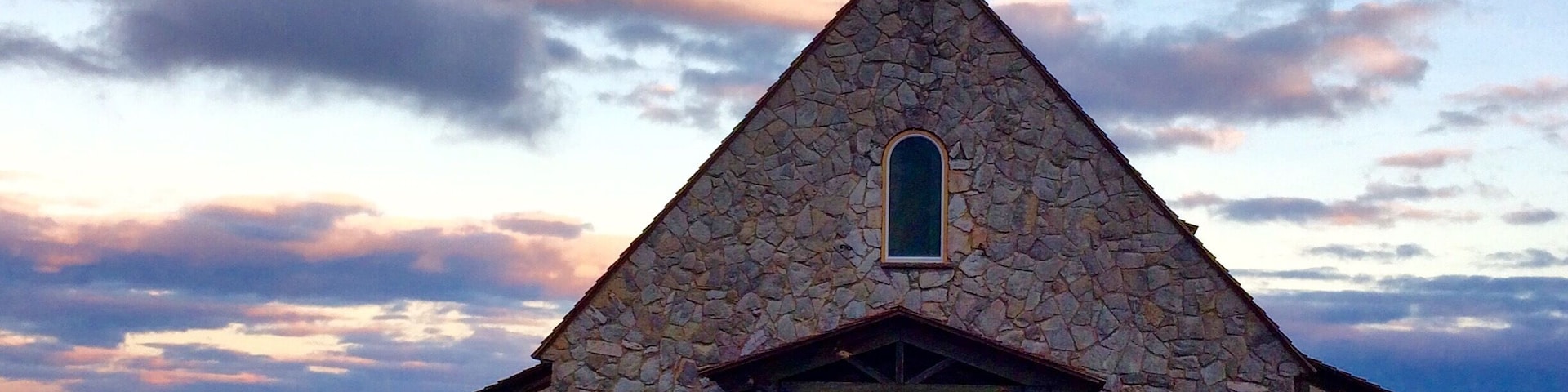 This is a shot of glassy Mountain chapel at the Cliffs of glassy Mountain. Cleveland South Carolina. This picture was taken on the winners evening about 6:00 PM #StunningStructures