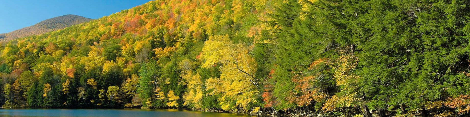 Just off US7 north of Manchester, VT, Emerald Lake is a great place to photograph fall colors.