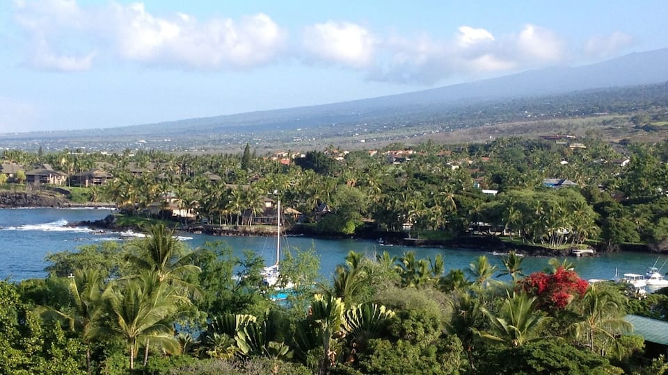 View from our hotel in Kona