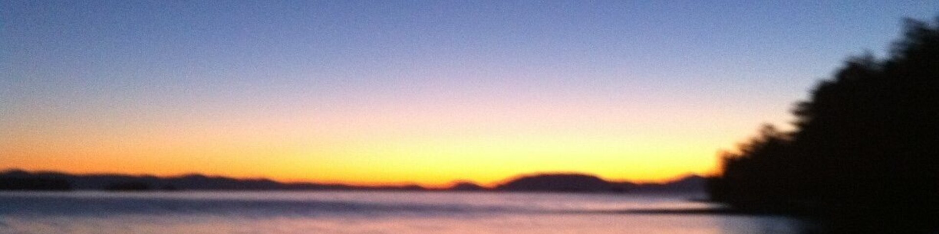 Watching one of the best sunsets in Ak