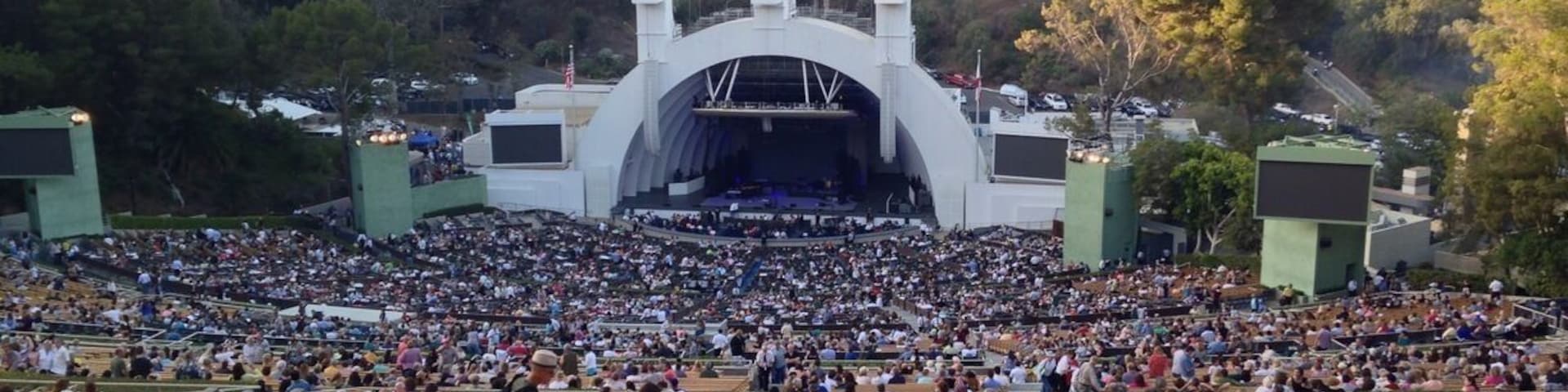 Waiting for James Taylor concert to start